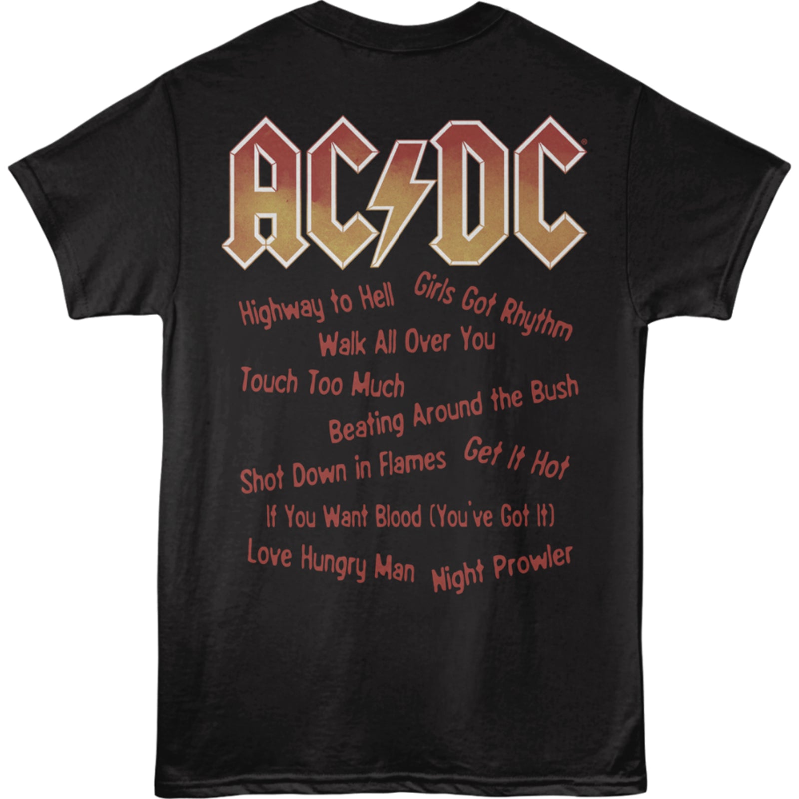 Highway to Hell Track List T-Shirt – AC/DC
